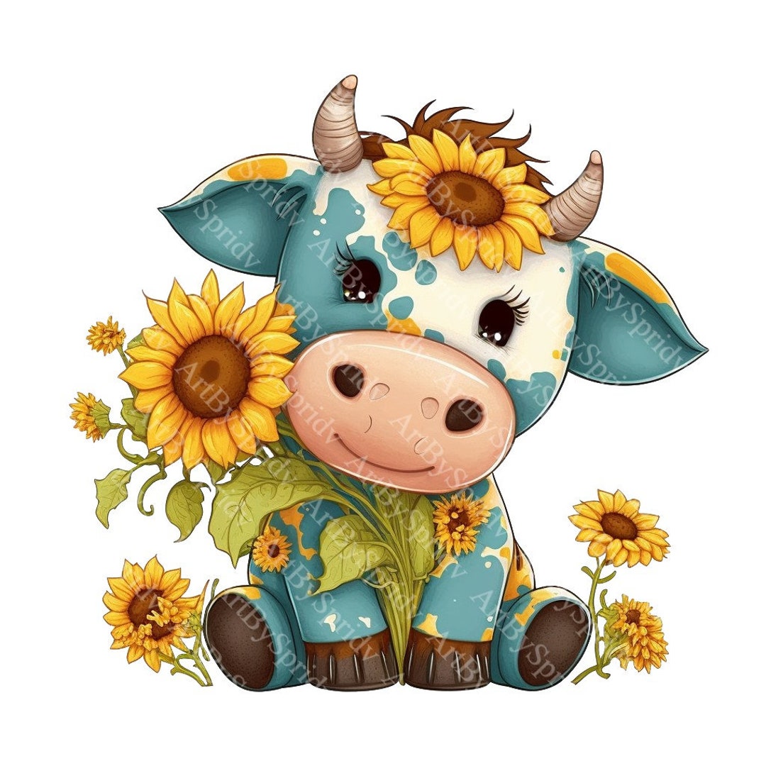 Cow PNG Transparent Clipart Kids Cartoon Design,printable Sublimation ...