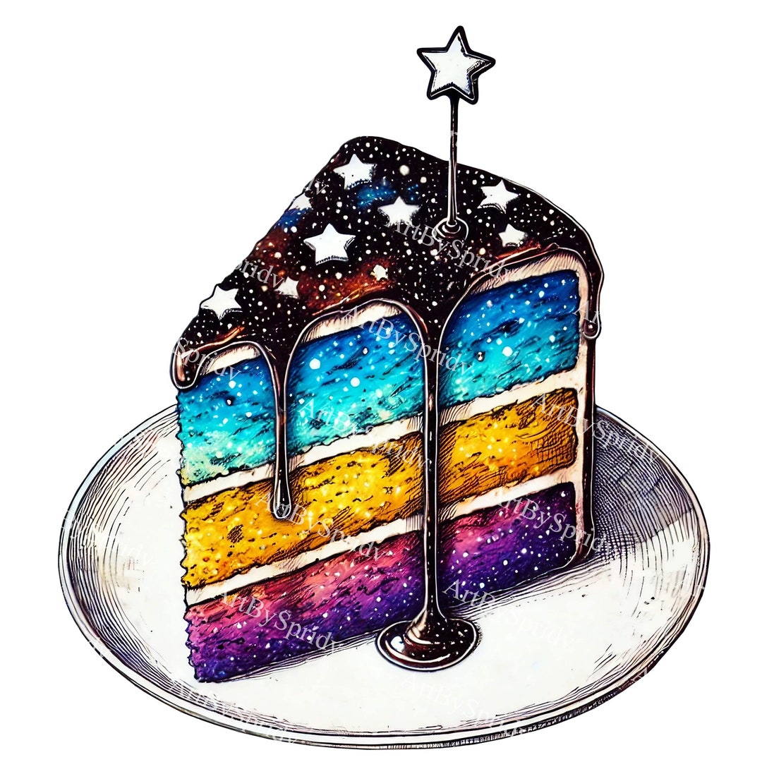 Galaxy Cake PNG Clipart, Cosmic Star Cake, Celestial Dessert Clip Art ...