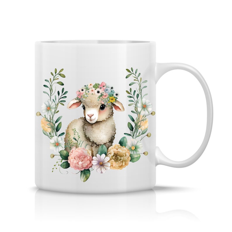 Cute Floral Sheep PNG Transparent Farm Flower Animal Clipart - Etsy