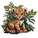 Adorable Tiger Cub Clipart - Jungle-inspired Transparent PNG, Perfect ...