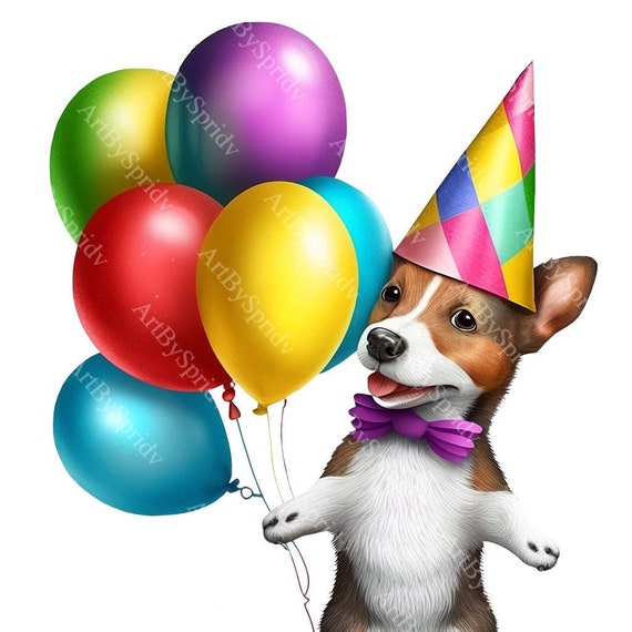 Puppy Dog Birthday Clipart