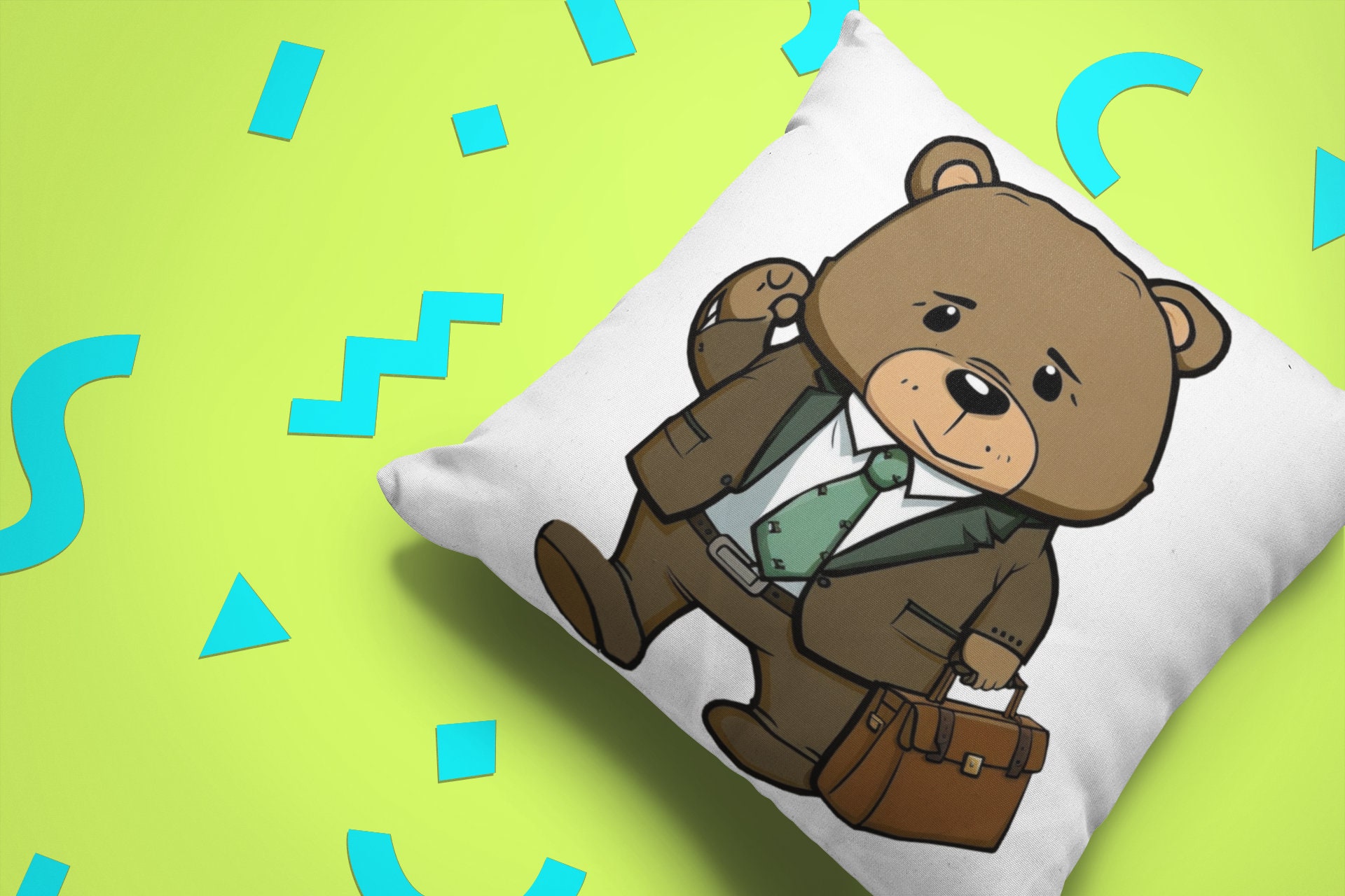 Business Bear Clipart Transparent PNG | Cute Cartoon Bear in Suit ...