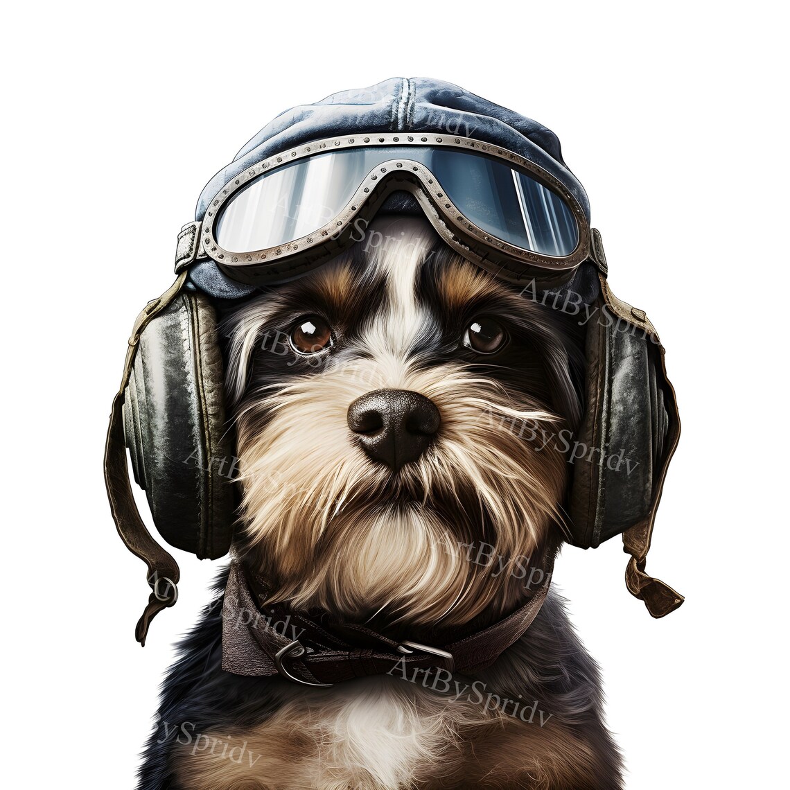 Realistic Dog Pilot PNG Clipart, Adorable Aviator Dog With Cap ...
