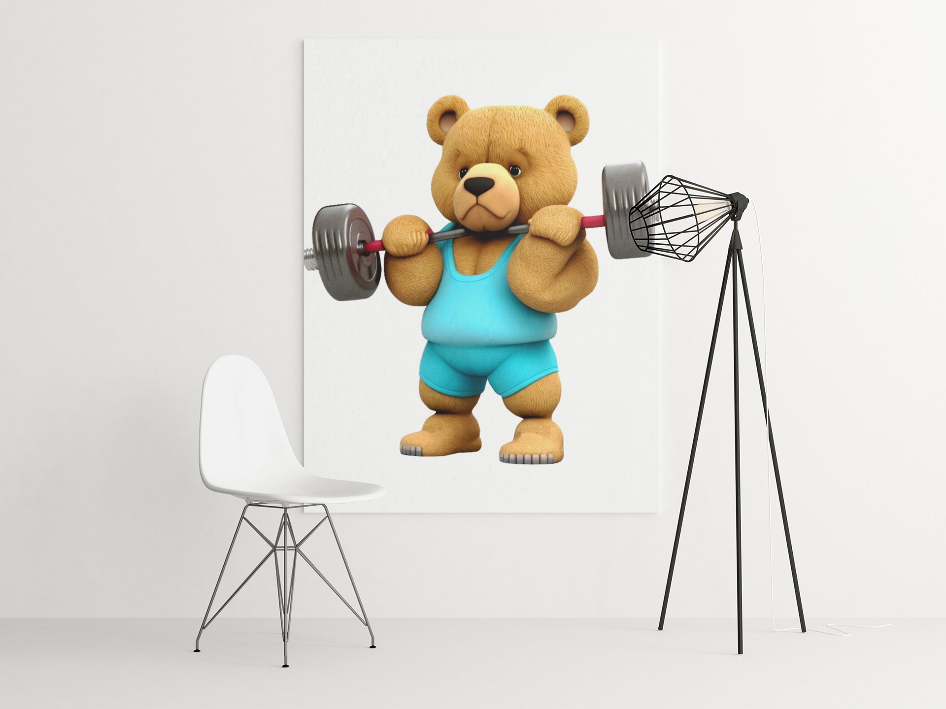 Cute Athletic Teddy Bear Gym Png-transparent Animal Clipart for Kids ...
