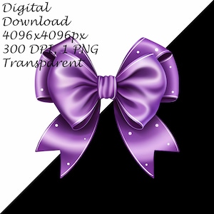 Elegant Digital Bows Clipart Collection Pack | Festive Printable ...