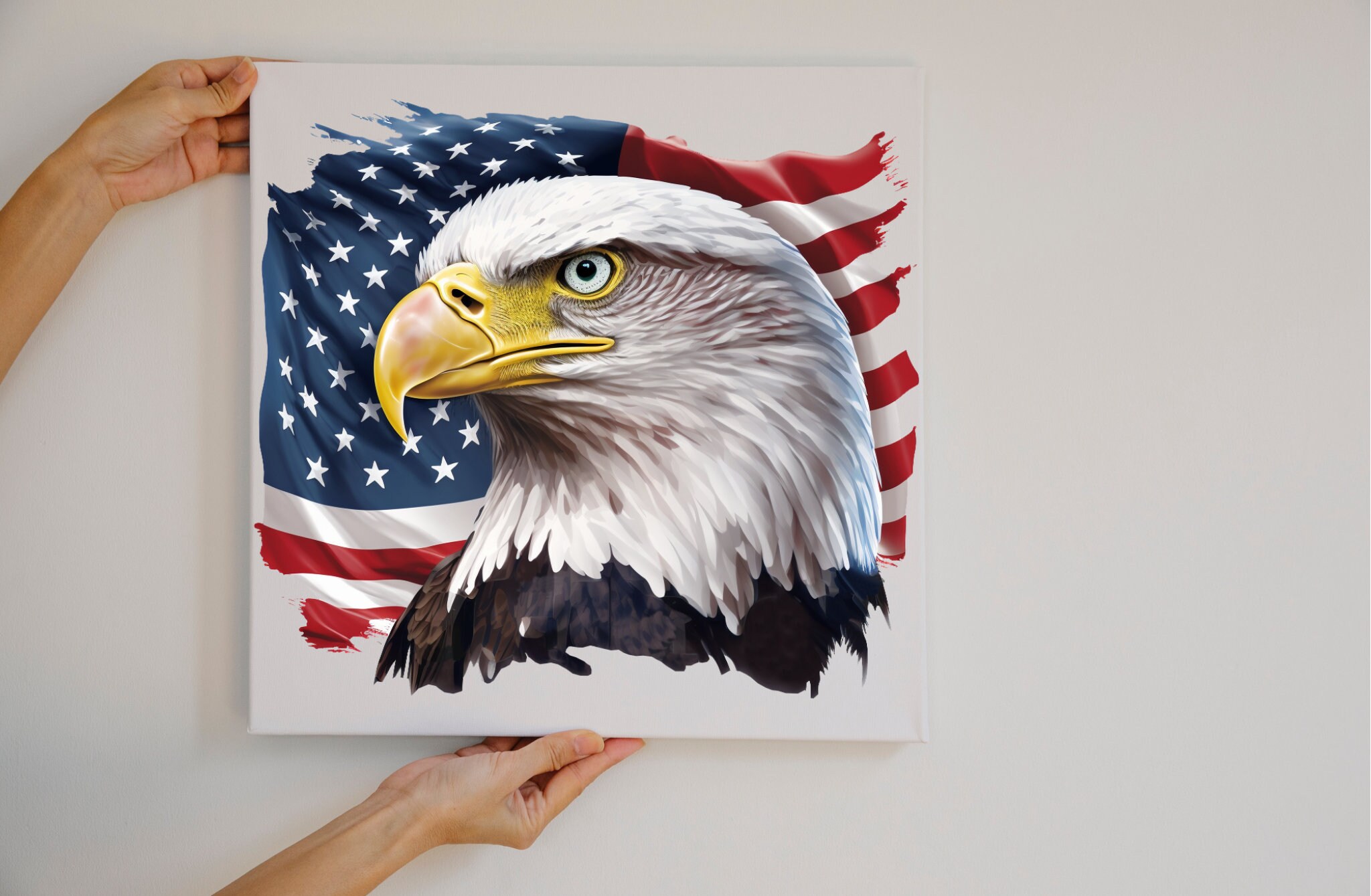 USA Patriotic Eagle Flag PNG Transparent Clipart Abstact Design ...
