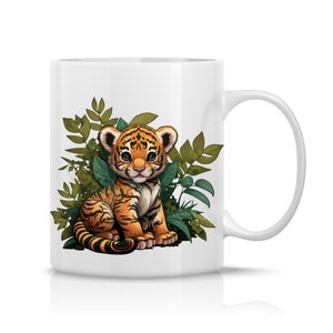 Adorable Tiger Cub Clipart - Jungle-inspired Transparent PNG, Perfect ...