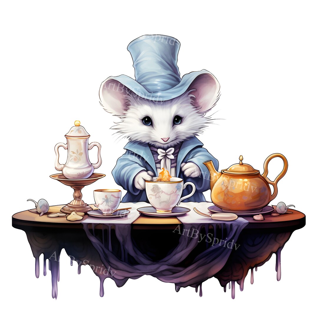 Mouse Tea Party PNG Clipart, Animal Illustration for Scrapbooking ...