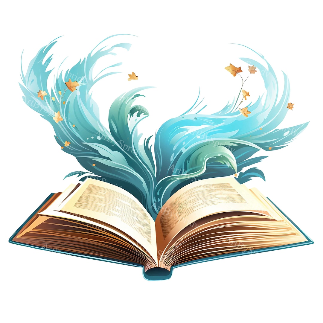 Book Pages Fluttering Gentle Breeze is Rustling Transparent PNG Clipart, Printable T-shirt, Mug ...