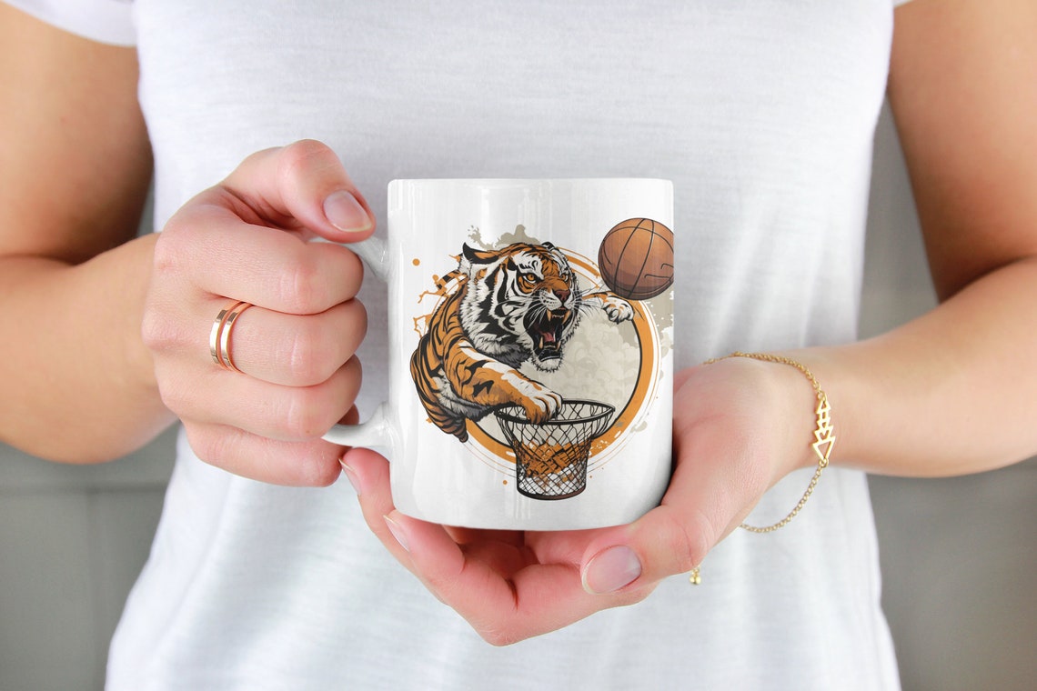 Dynamic Tiger Dunking Basketball Transparent Download PNG Clipart ...