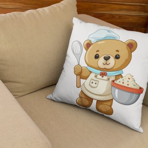 Chef Bear Clipart Cute Baking Bear Illustration,transparent Kitchen ...