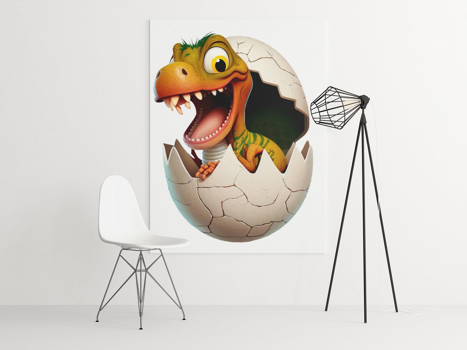 T-rex Dinosaur Hatching From Egg Clip Art Png File, Digital Download ...