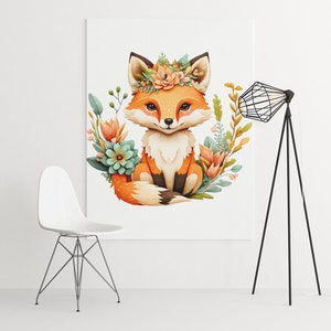 Cute Woodland Fox PNG Clipart, Transparent Forest Animal Clip Art ...