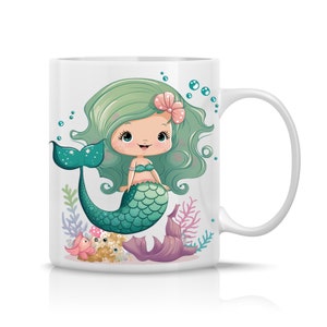 Cute Mermaid Png,transparent Watercolor Clipart Cartoon Design ...