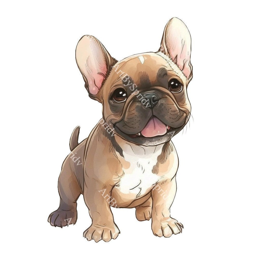 Cute French Bulldog Png,transparent Animal Clipart Cartoon Design ...