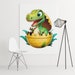 T-rex Dinosaur Hatching From Egg Clip Art Png File, Digital Download ...