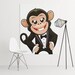 Cheerful Cartoon Monkey Clipart - Transparent PNG, Charming Chimp With ...