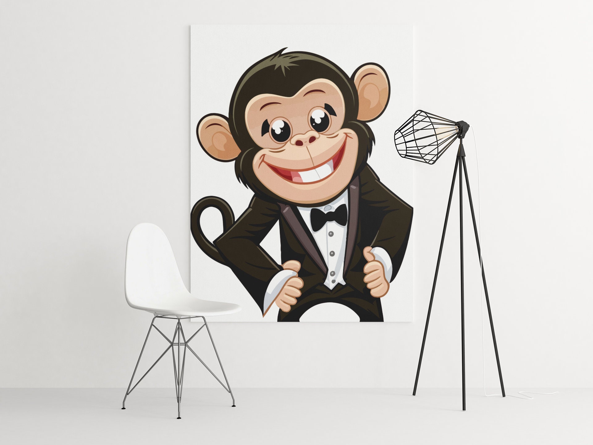 Cheerful Cartoon Monkey Clipart - Transparent PNG, Charming Chimp With ...