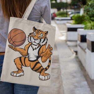 Tiger With Basketball Ball PNG Clipart, Transparent Kids/adults Animal ...