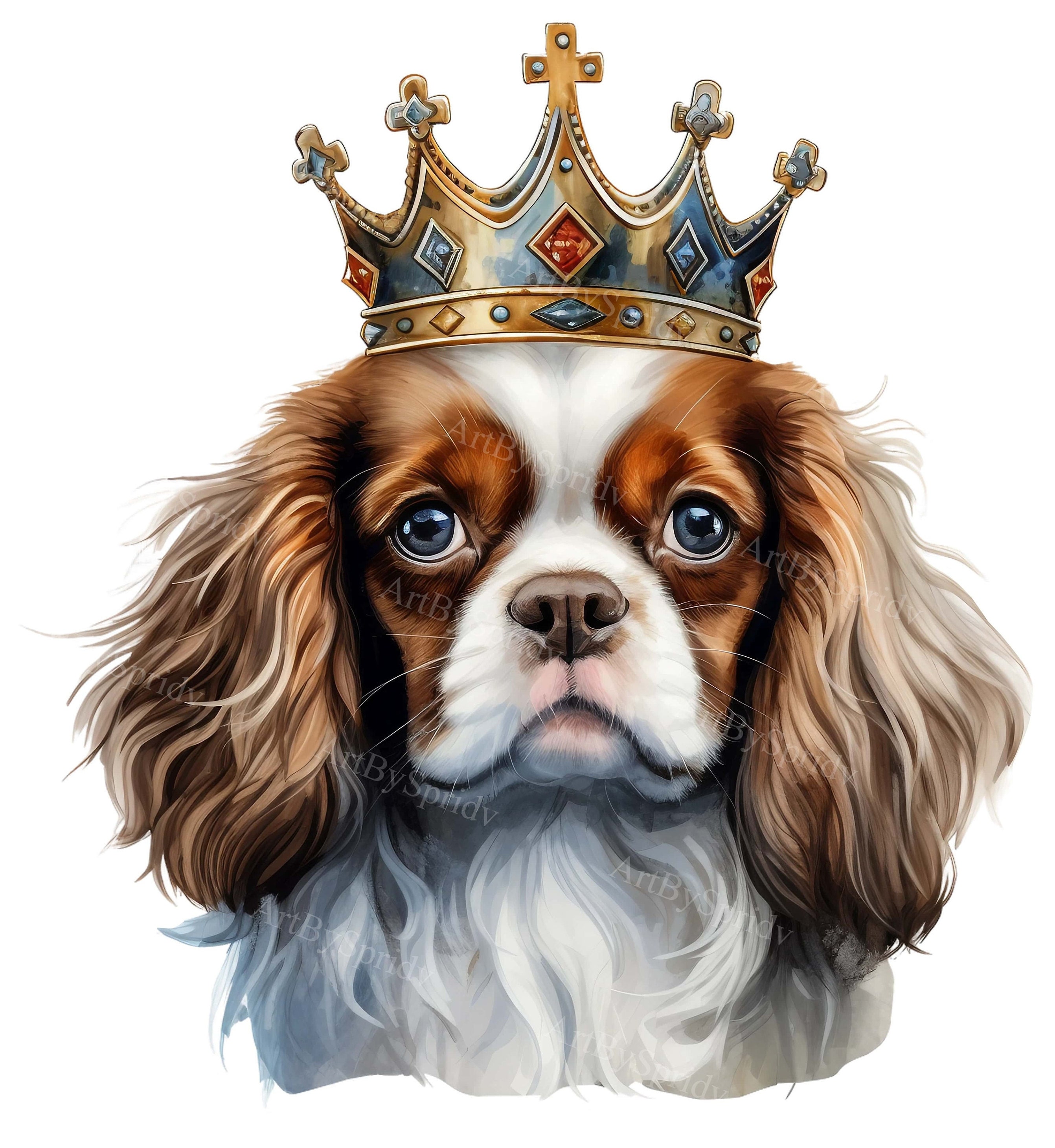 Cavalier King Charles Spaniel Puppy Dog Crown-transparent 4 PNG Clipart ...