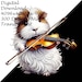 Adorable Guinea Pig Playing Violin Clipart - Cute Transparent PNG ...