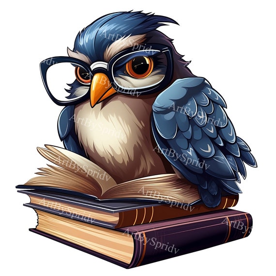 Cute Nerdy Animals Cartoon