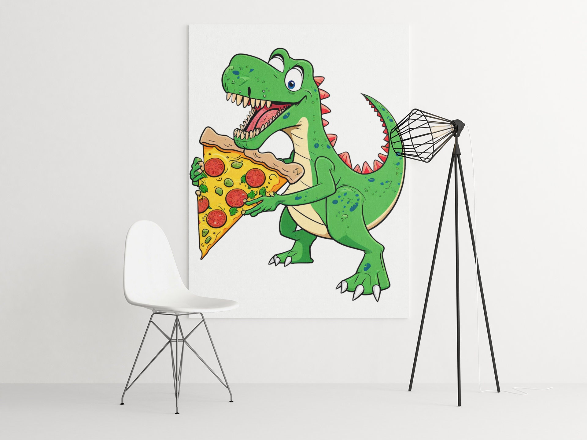 T-rex Dinosaur With Pizza Clipart,transparent PNG Clip Art,digital ...