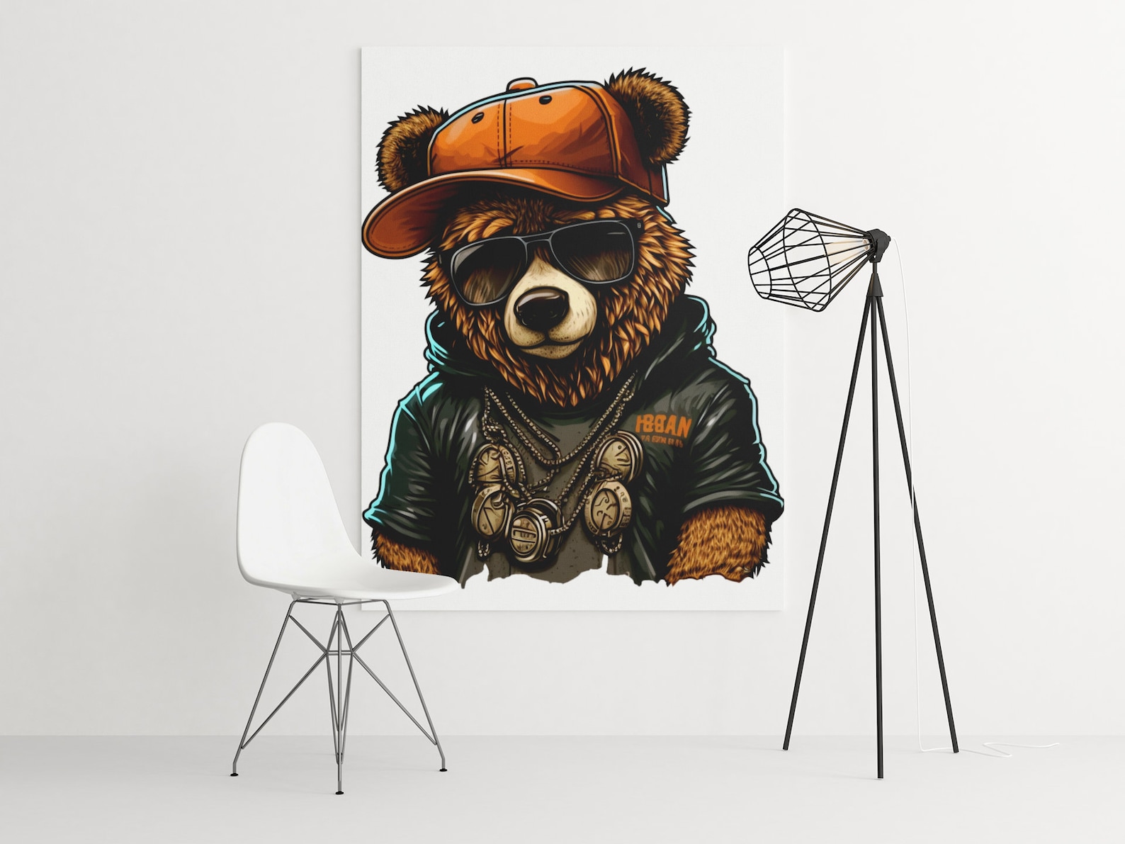 Cute Hipster Rap Teddy Bear PNG Transparent Animal Clipart - Etsy