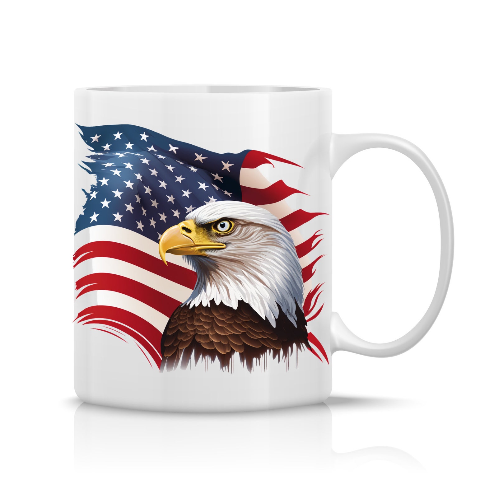 USA Patriotic Eagle Flag PNG Transparent Clipart Abstact Design ...