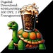 Turtle Carrying Beer Glass Clipart - Unique Printable Sublimation PNG ...
