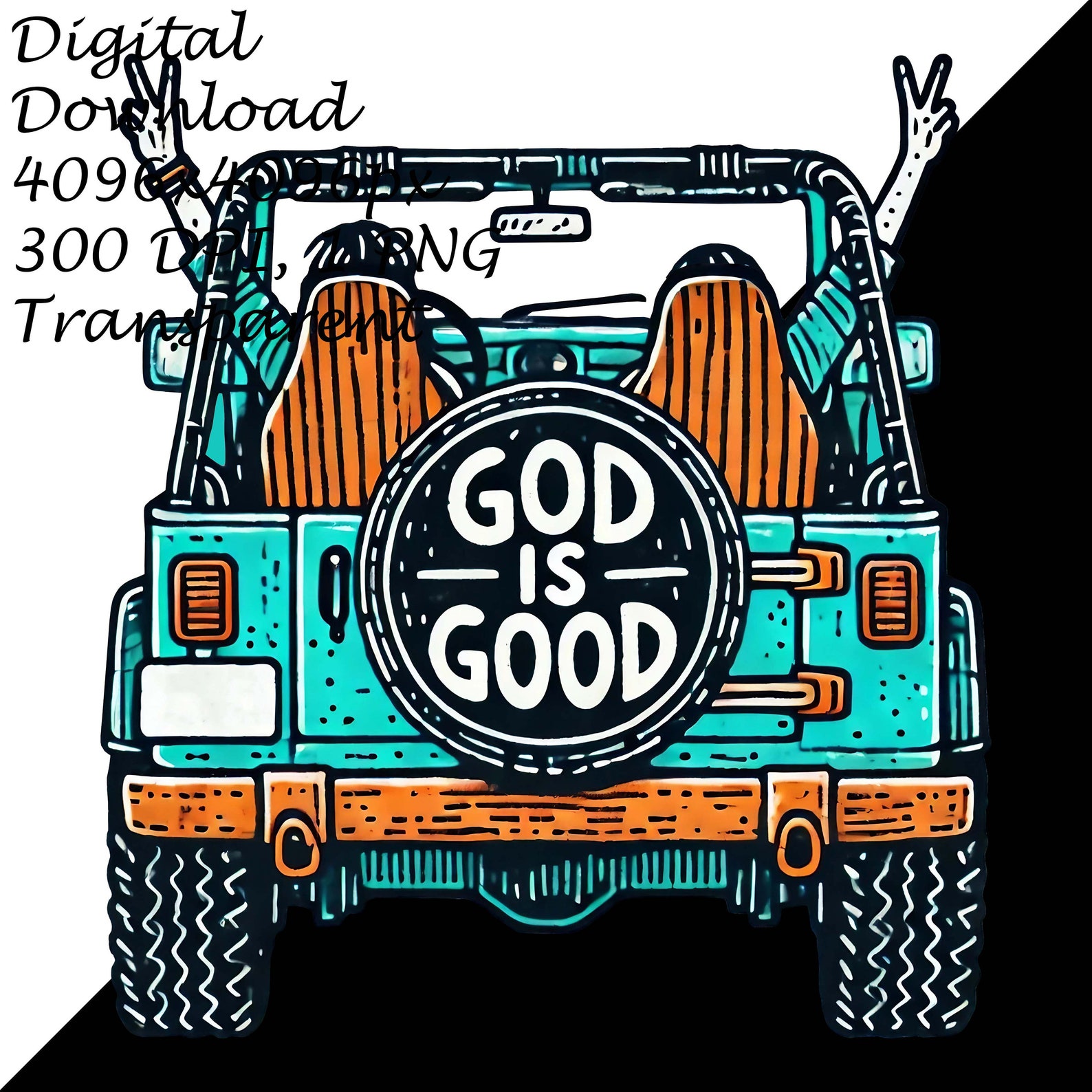 God is Good Car PNG Clipart-inspirational Christian Art,printable ...