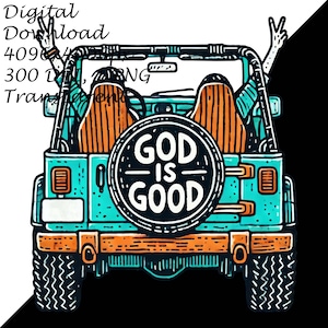 God is Good Car PNG Clipart-inspirational Christian Art,printable ...