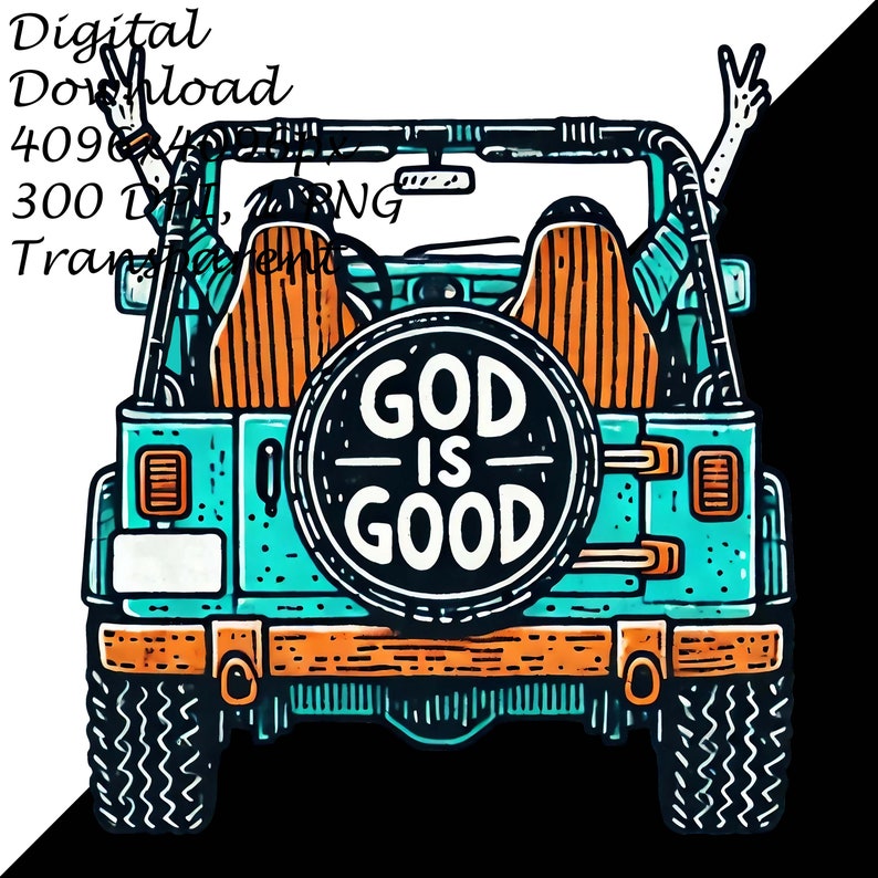 God is Good Car PNG Clipart-inspirational Christian Art,printable ...