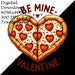 Valentine's Day Pizza Heart Clipart - Digital PNG for Dtg,t-shirt,mug ...