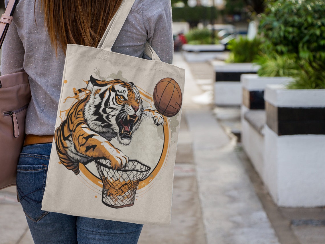 Dynamic Tiger Dunking Basketball Transparent Download PNG Clipart ...