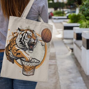 Dynamic Tiger Dunking Basketball Transparent Download PNG Clipart ...