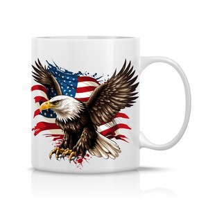 USA Patriotic Eagle Flag PNG Transparent Clipart Abstact Design ...