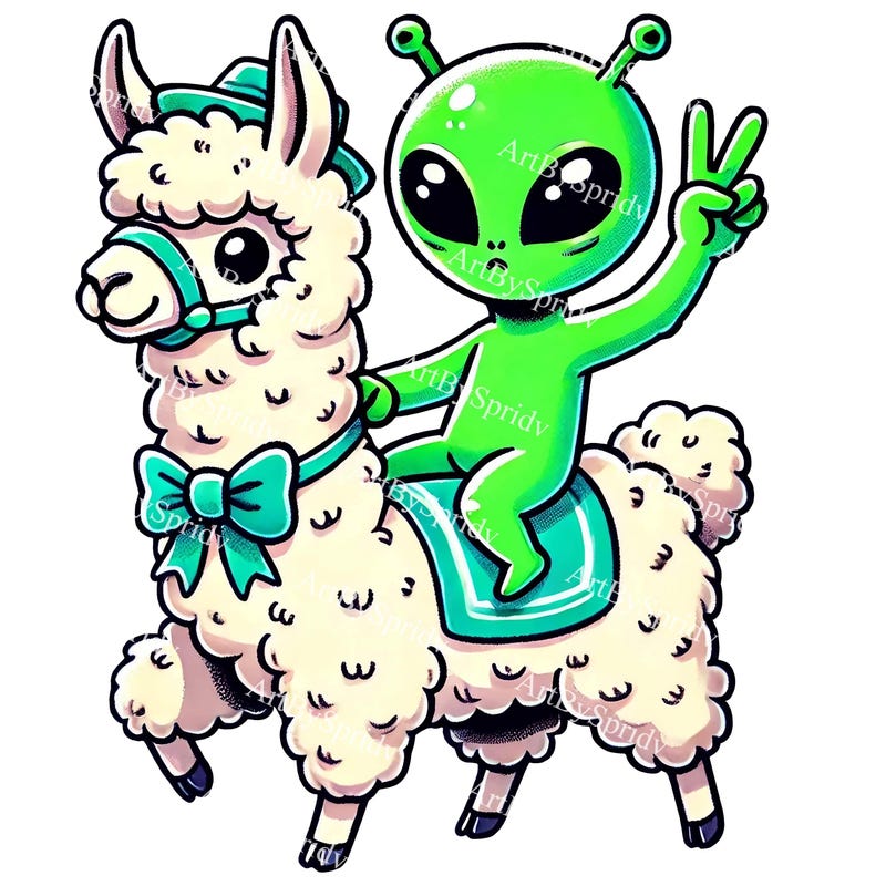 Llama Illustration - Etsy