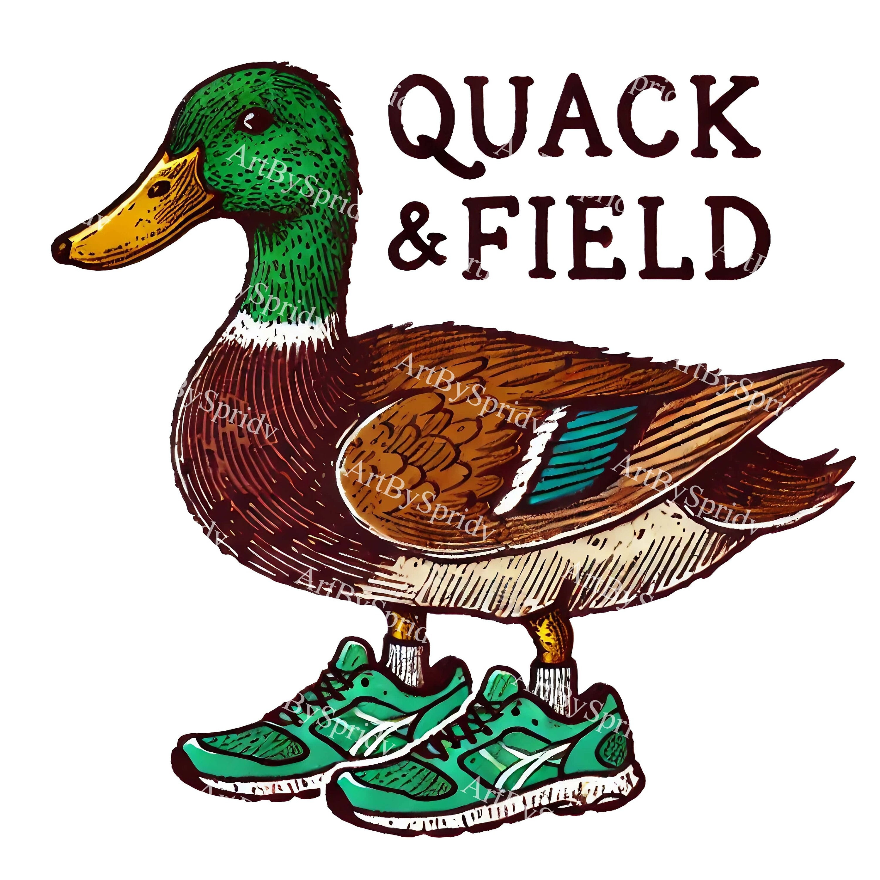 Quack & Field Duck Transparent PNG Clipart, Mallard Duck Wearing ...