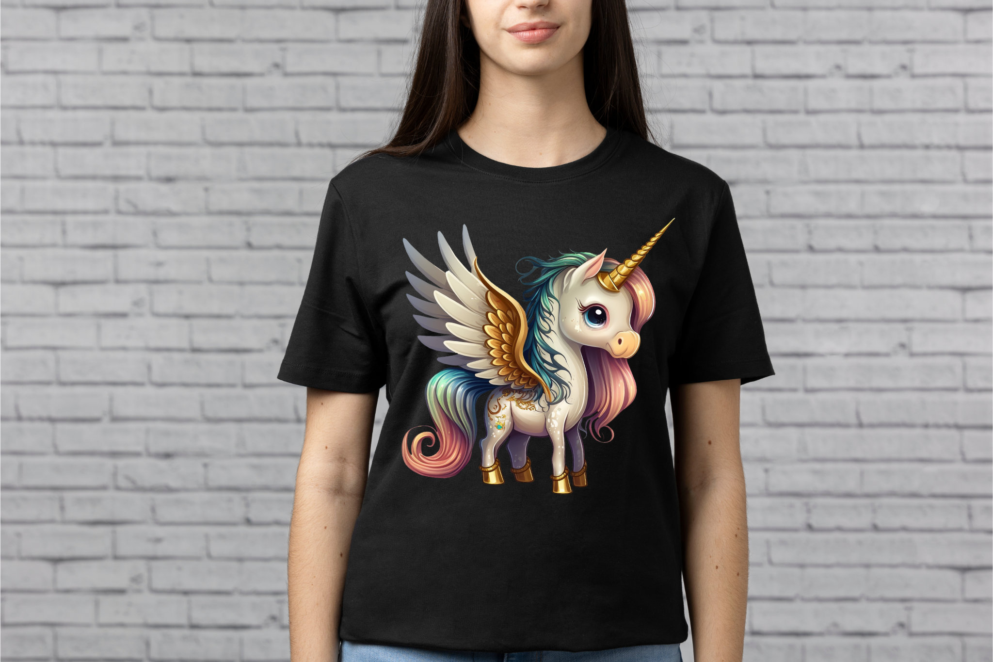 Cute Flying Unicorn With Wings PNG, Animal Clipart,kids Cartoon Design ...