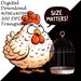 Funny Chicken With Cage Clipart PNG, Cute Farm Animal Illustration Art ...