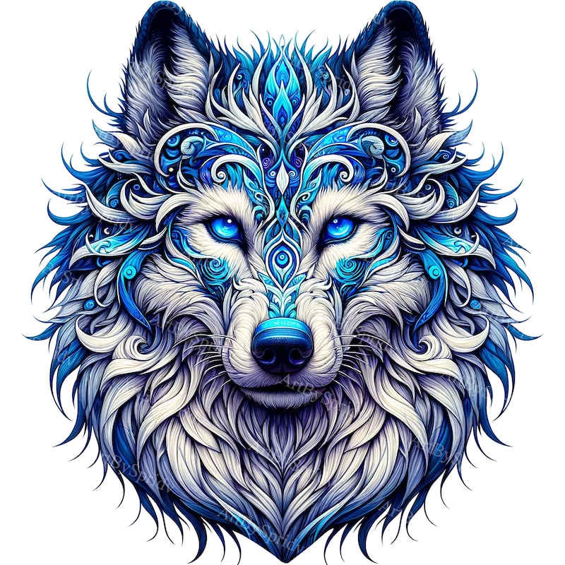 Geometric Wolf - Etsy