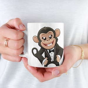 Cheerful Cartoon Monkey Clipart - Transparent PNG, Charming Chimp With ...