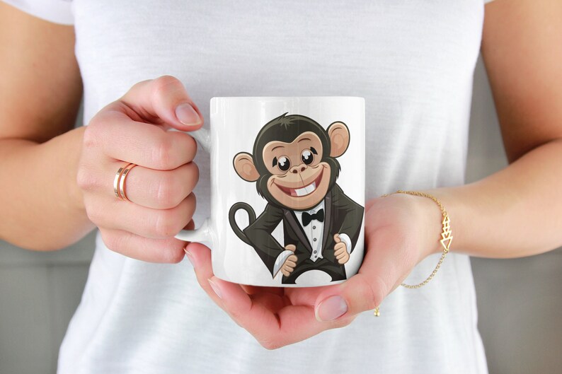 Cheerful Cartoon Monkey Clipart - Transparent PNG, Charming Chimp With ...
