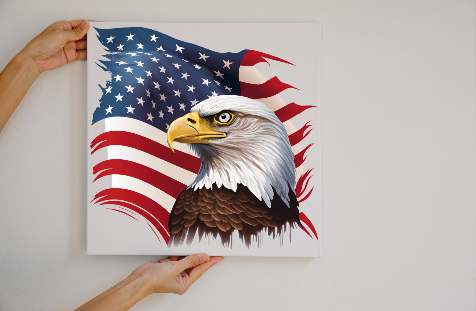 USA Patriotic Eagle Flag PNG Transparent Clipart Abstact Design ...
