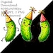 Dancing Pickles Clipart | Transparent PNG | Party Hat Pickle ...