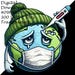 Sick Earth Cartoon Illustration PNG, Climate Change Awareness Clipart ...