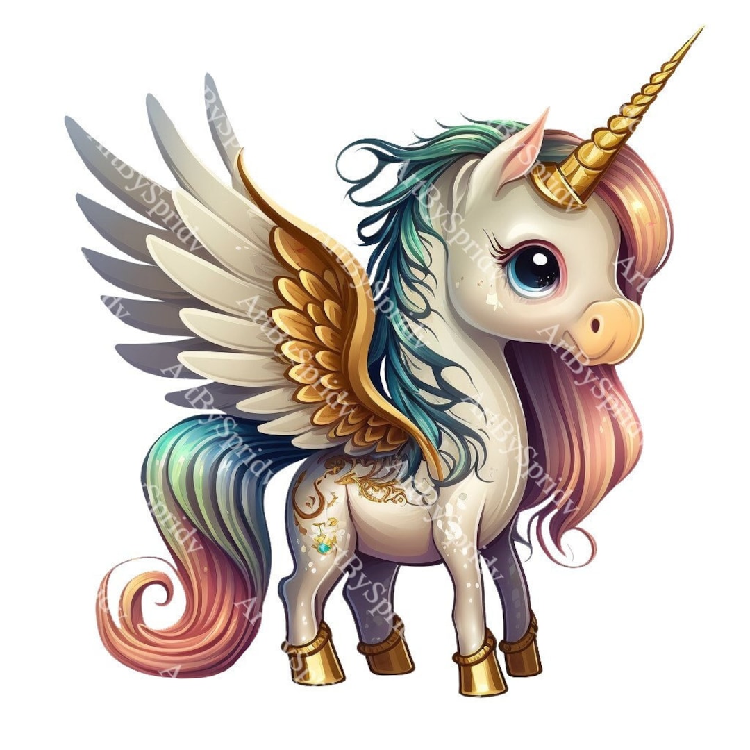 Cute Unicorn With Wings