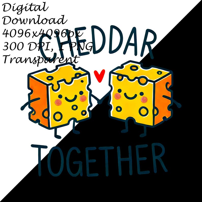 Cheddar Together PNG Clipart, Cute Cartoon Cheese Couple Clip Art ...