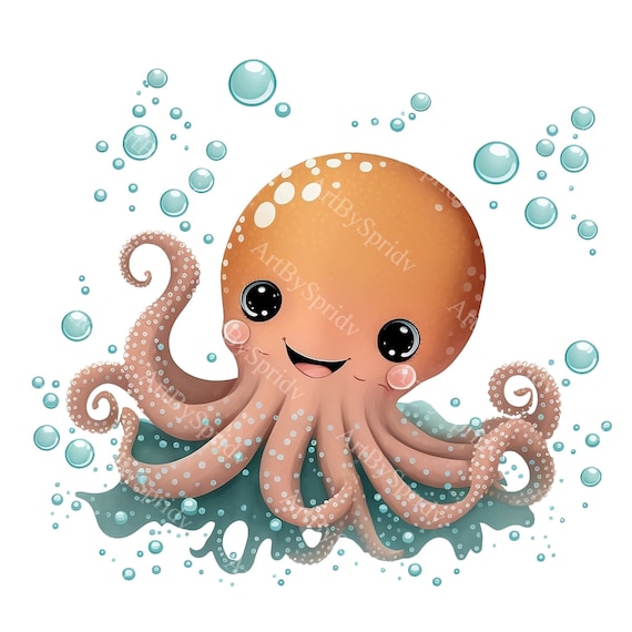 Baby Octopus Cartoon